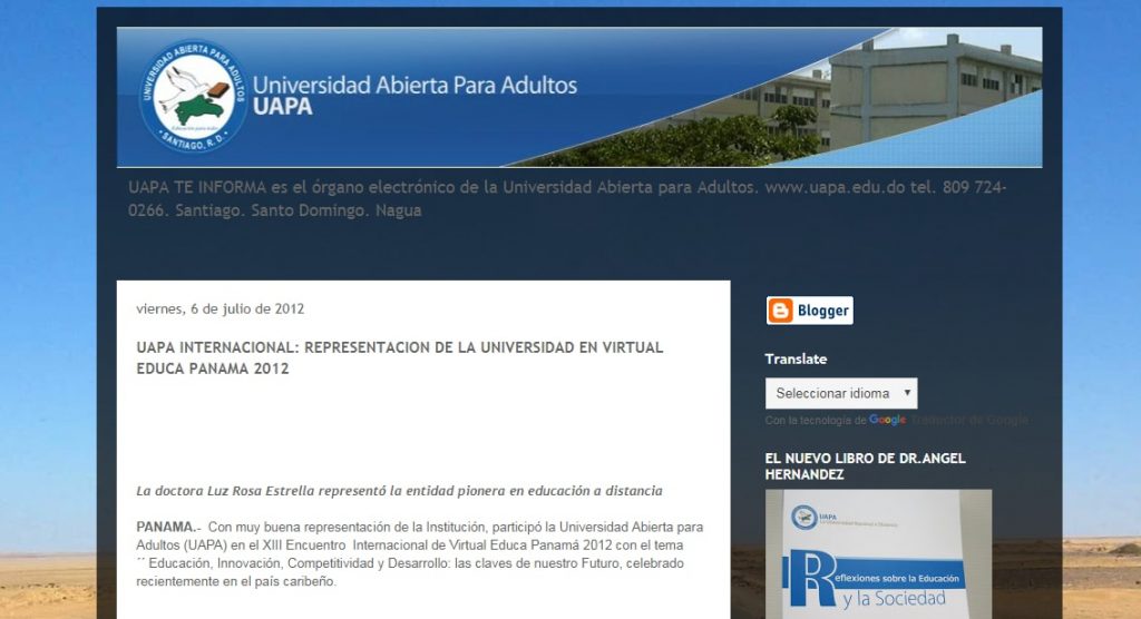 UAPA Internacional: Representación de la Universidad en Virtual Educa ...