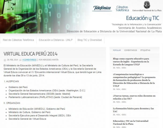 Virtual Educa Perú 2014 - Virtual Educa Noticias